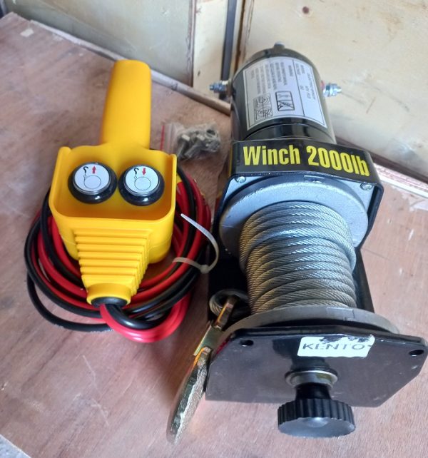 Tời điện 12V/24V 2000LBS (900kg) ⋆ Máy xây dựng Thăng Long